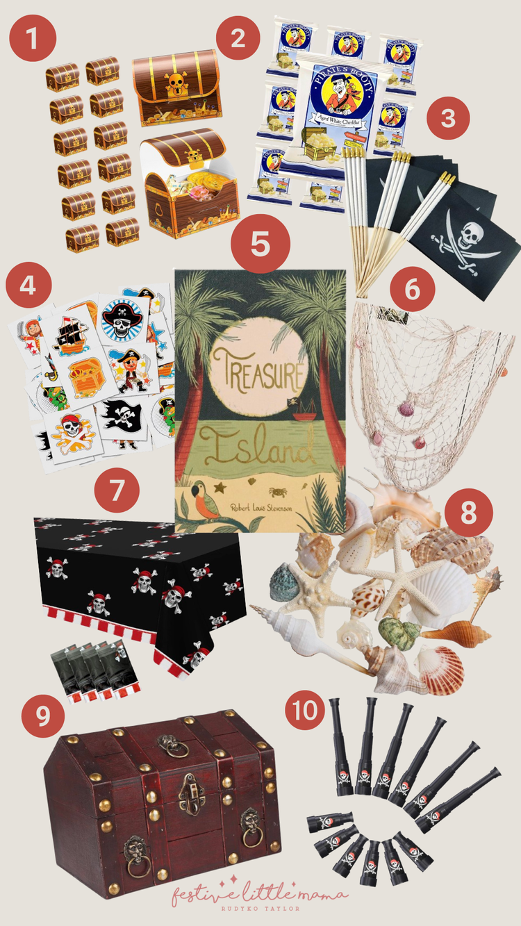 Treasure Island Book Club w/ Free Printables — Festive Little Mama ...