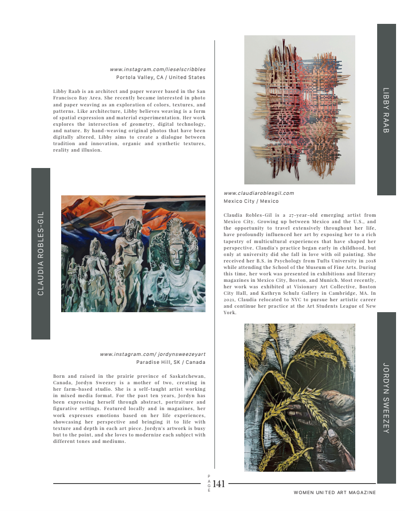 Press/Exhibits — LIBBY RAAB - Contact