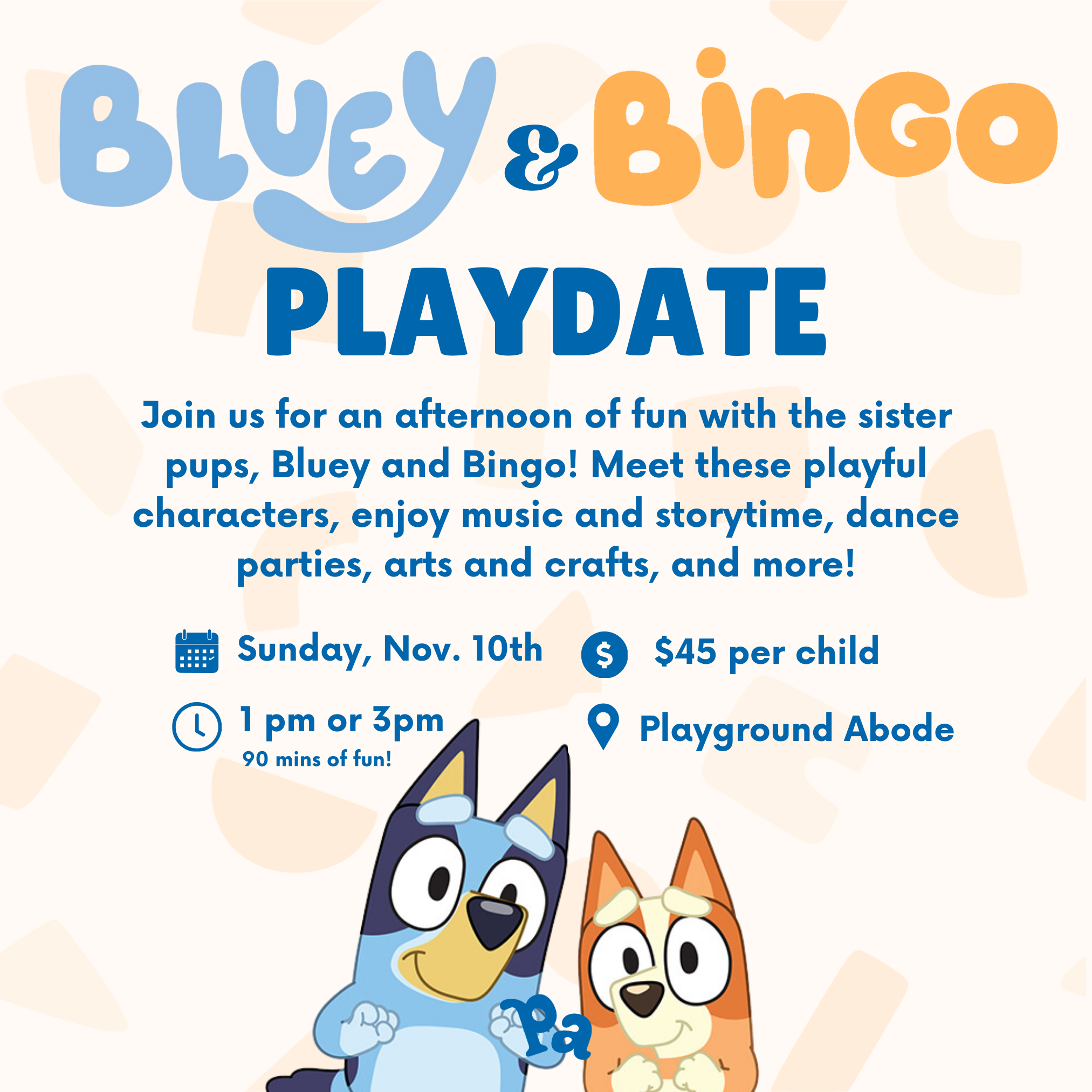 Classes & Events — Playground Abode