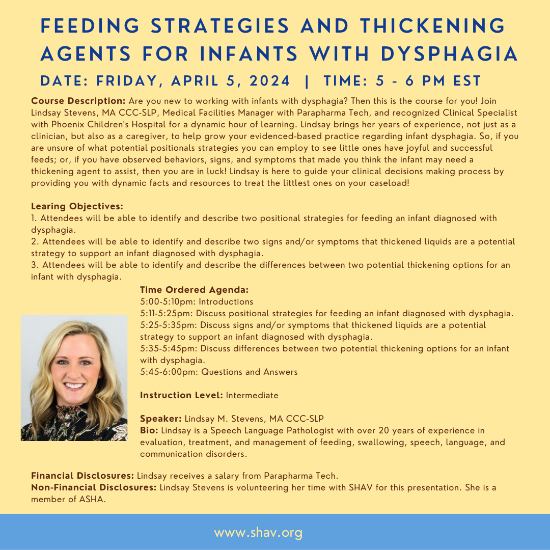 Feeding Webinars — Speech-Language-Hearing Association of Virginia