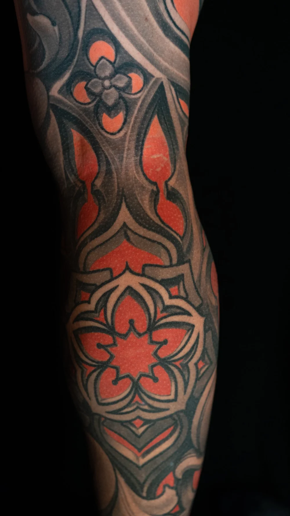 Gothic Leg Sleeve — Ink & Dagger Tattoo