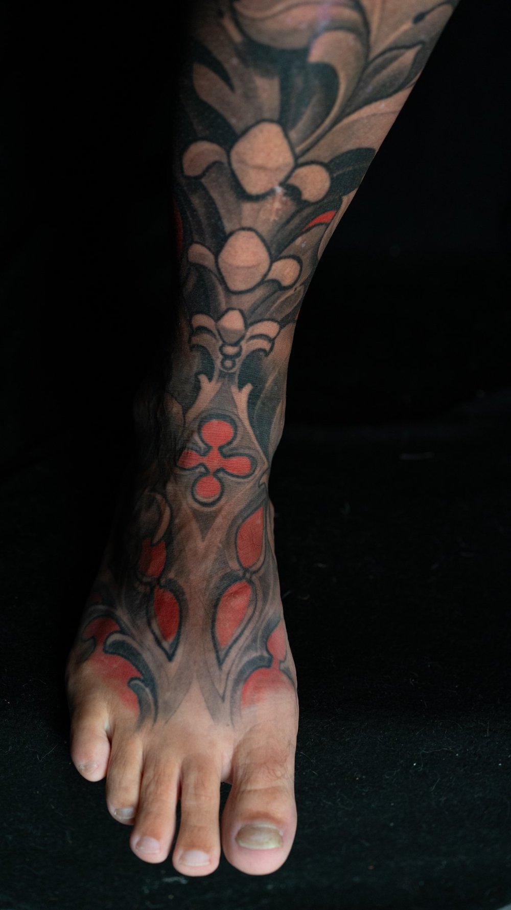 Gothic Leg Sleeve — Ink & Dagger Tattoo