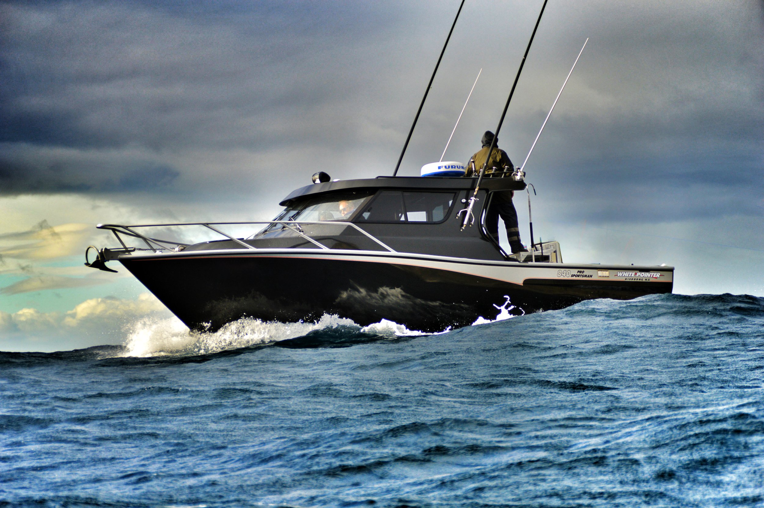 840 Pro Sportsman aluminium fishing boat custom built by White Pointer ...
