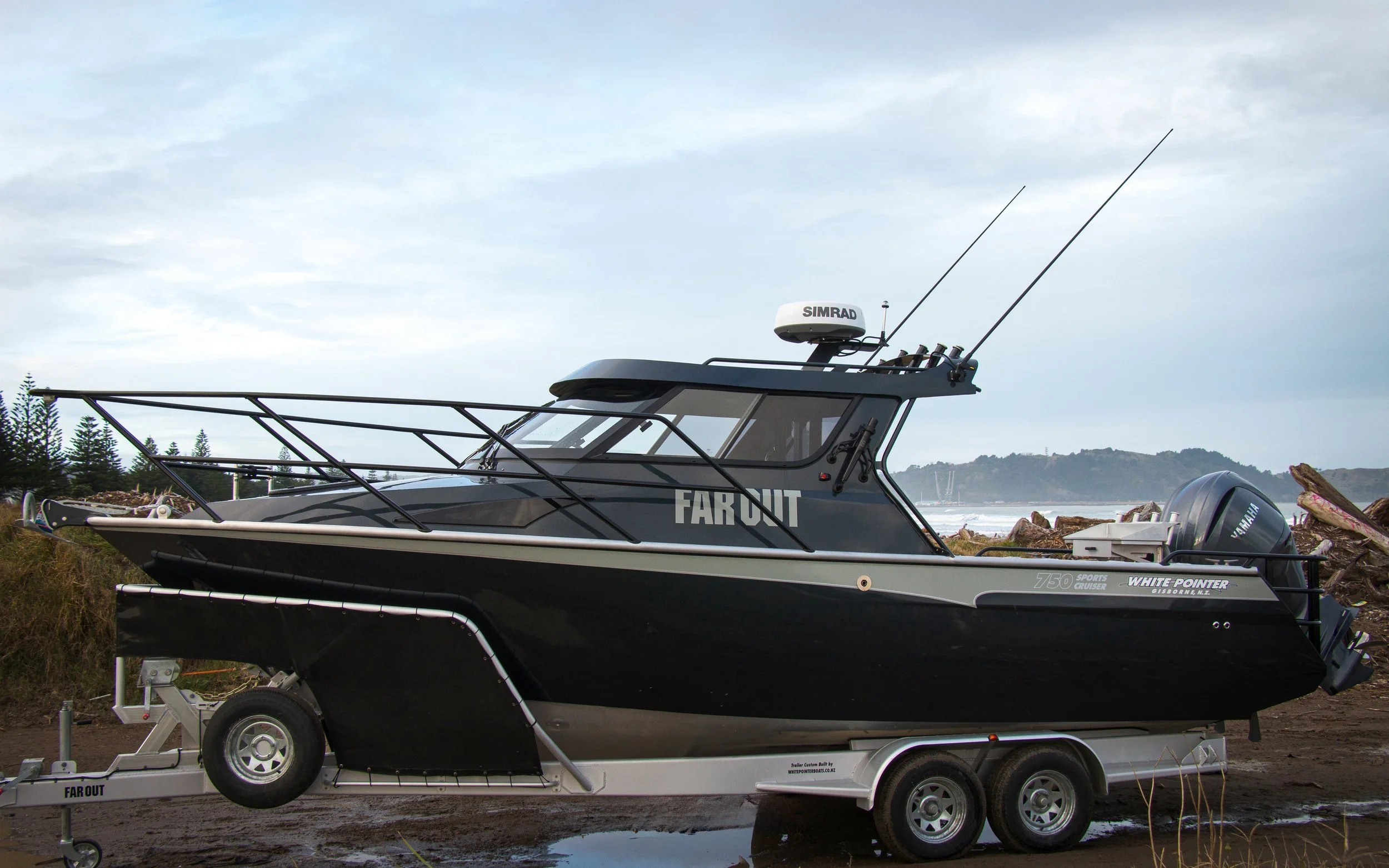 750 Sports Cruiser aluminium fishing boat custom built by White Pointer ...