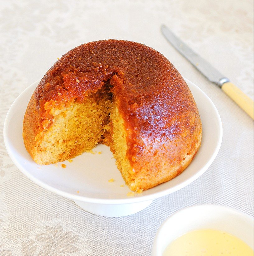 Steamed caramel coconut pudding — Lazy Sunday Club