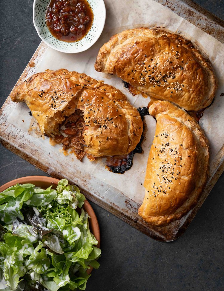Moroccan lamb shank cornish pasties — Lazy Sunday Club