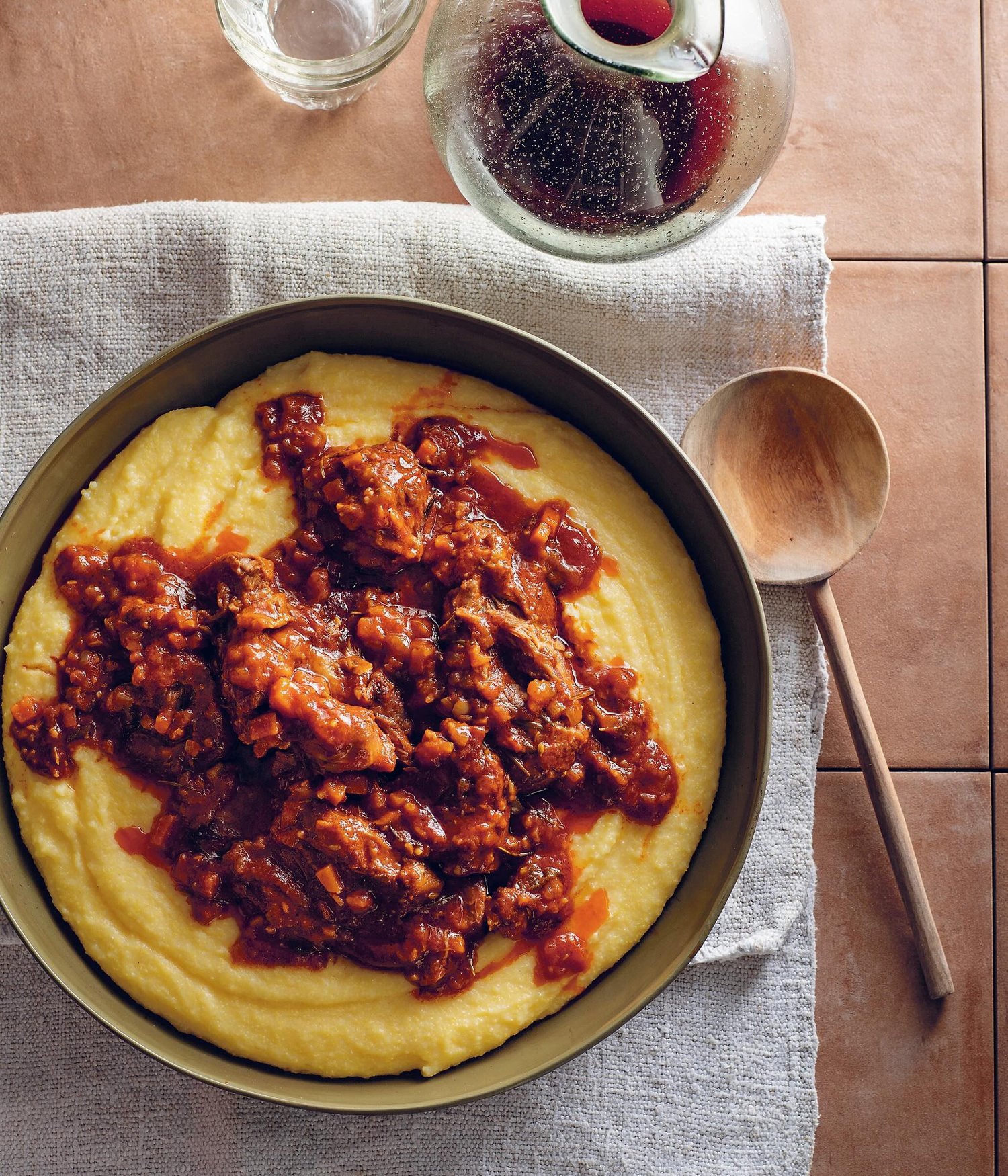 Polenta with sweet-spiced lamb ragù — Lazy Sunday Club
