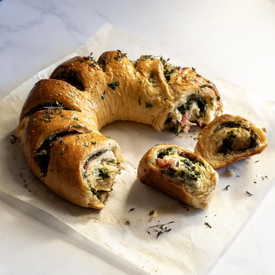 Clean-the-fridge-out stuffed bread — Lazy Sunday Club