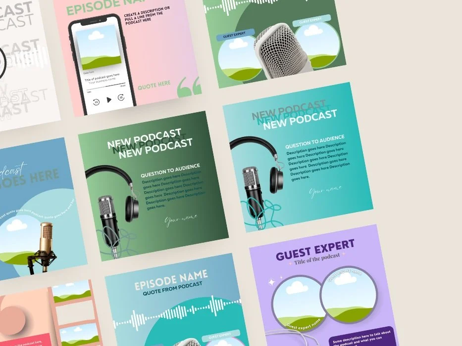Download Your Free Podcast Templates | Sophie Angell Marketing
