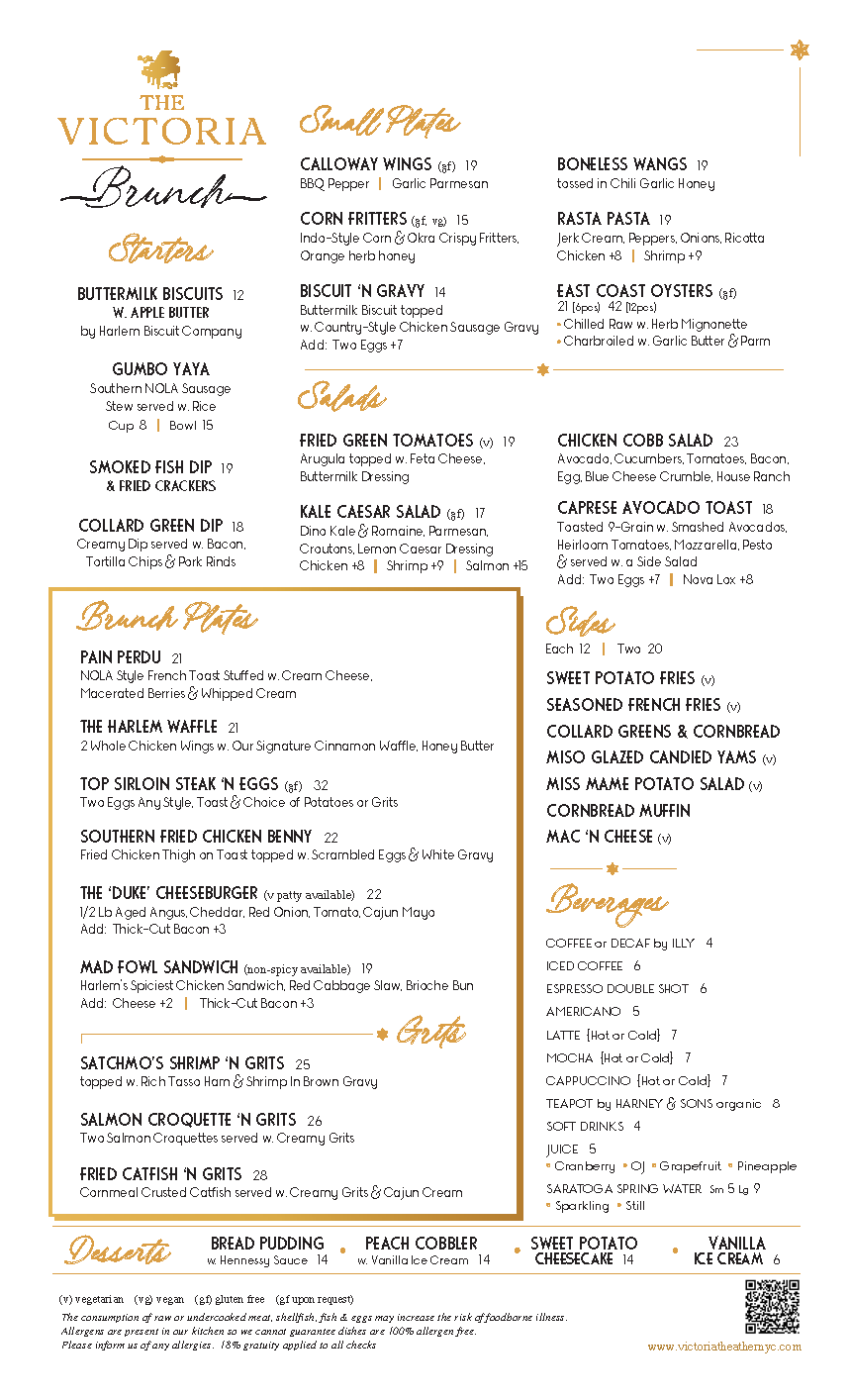 Menu 1 — THE VICTORIA