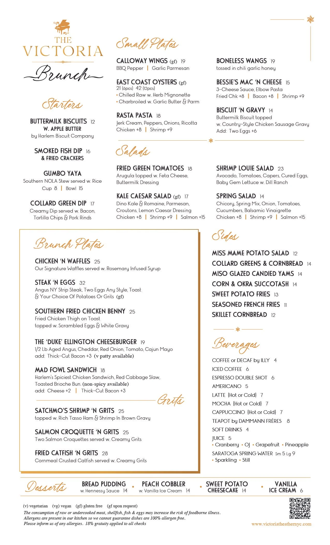 Menu 1 — THE VICTORIA