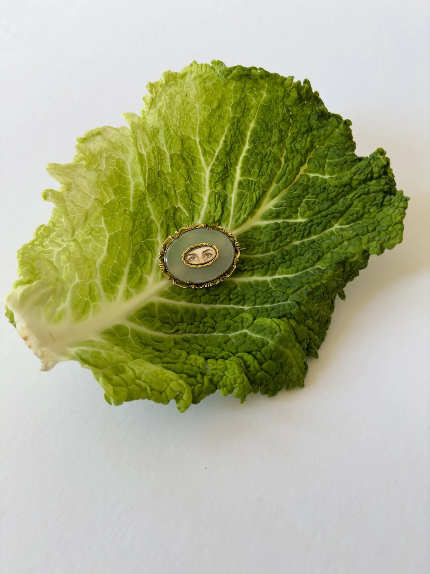 Miniature Artist Eye Portrait of Berthe Morisot by Irene Owens — Art/artefact