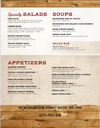 Menu — Tempesta's Restaurant
