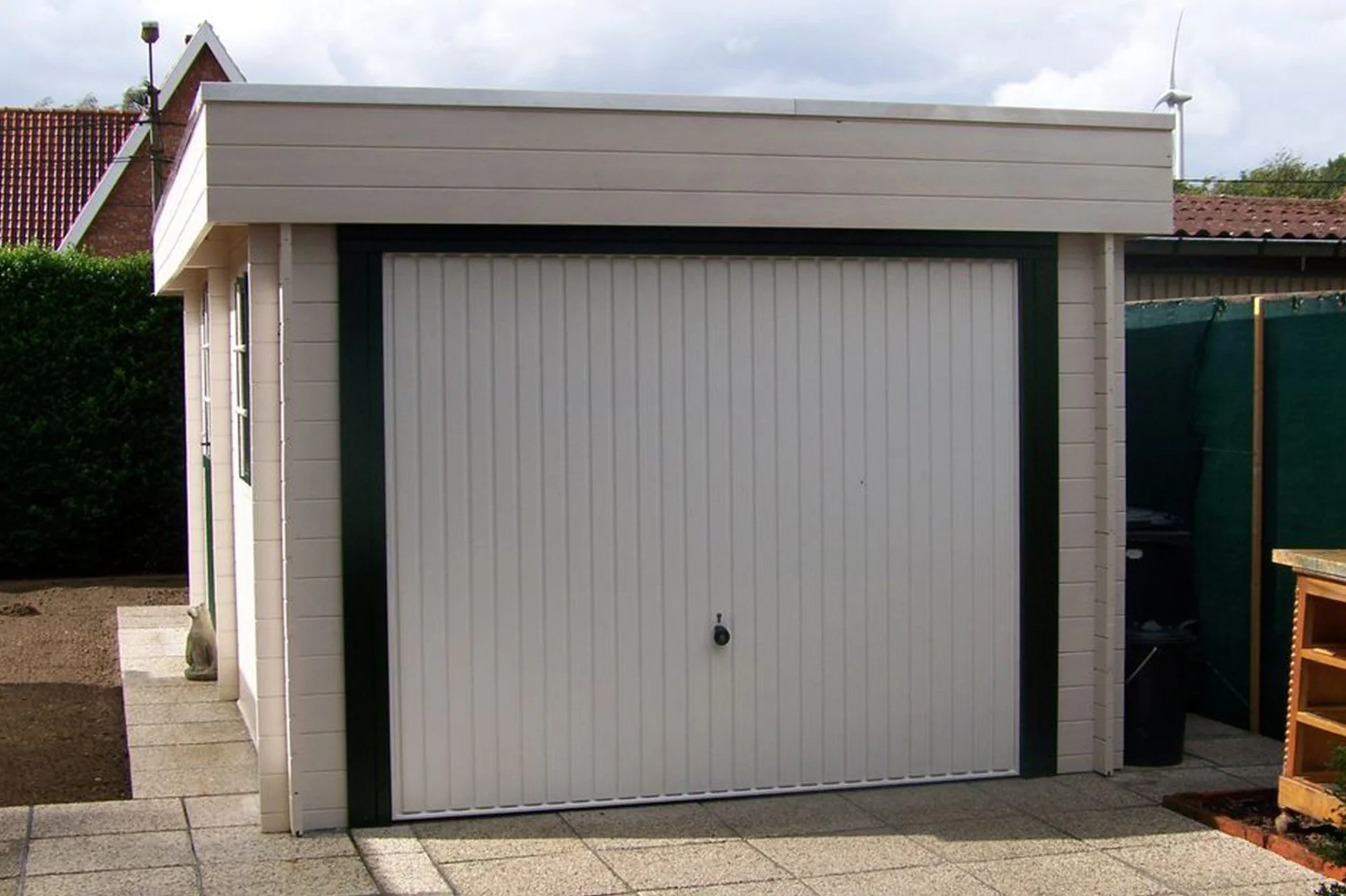 Moderna Flat Roof Garage - Log Cabins - Garages — Keops
