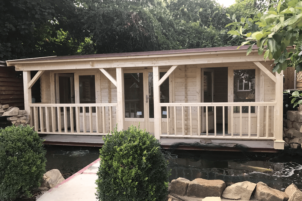 Veranda - Design Features - Log Cabin Foundations - Log Cabins — Keops