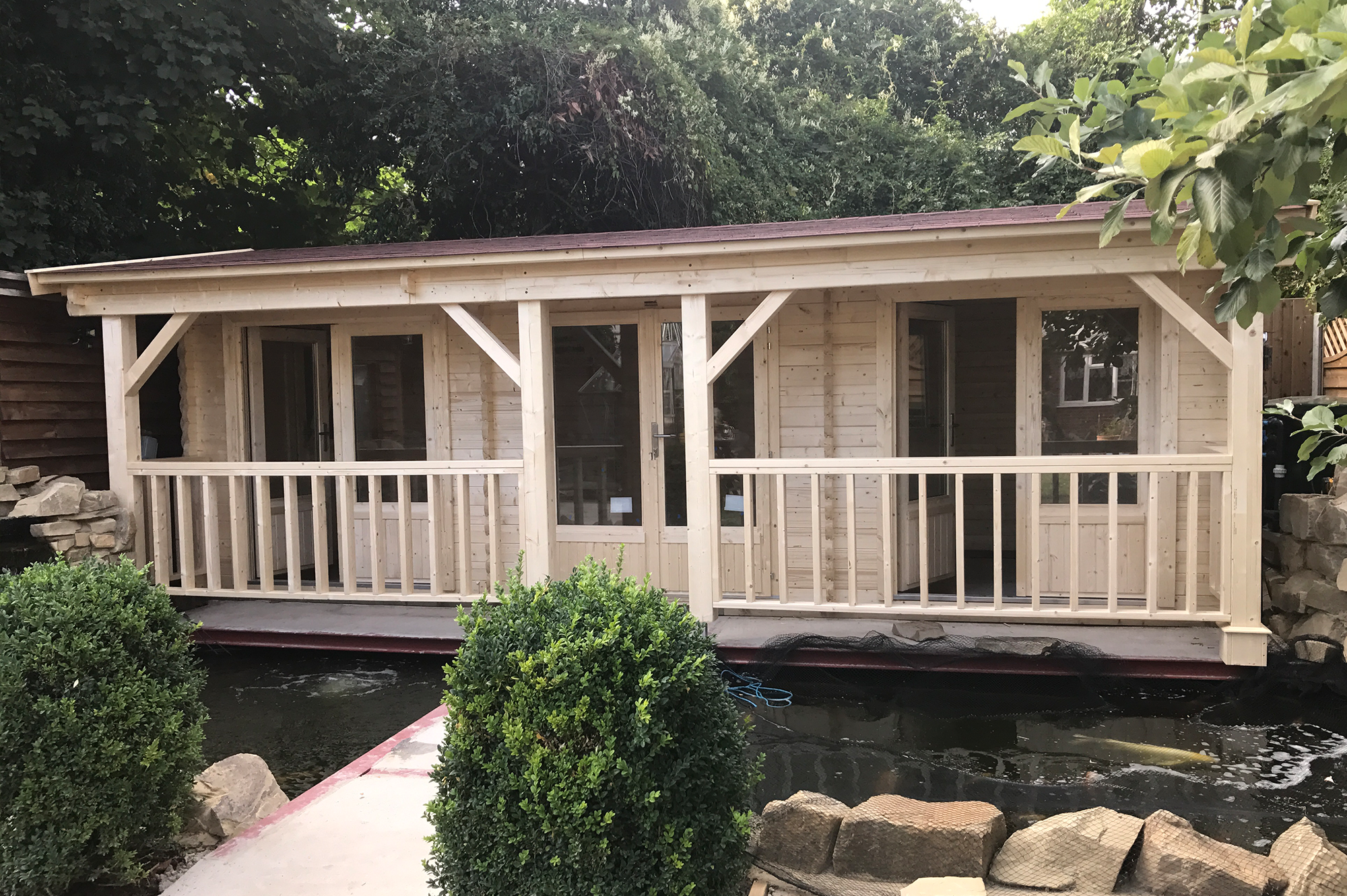 Custom Veranda for Log Cabins — Keops