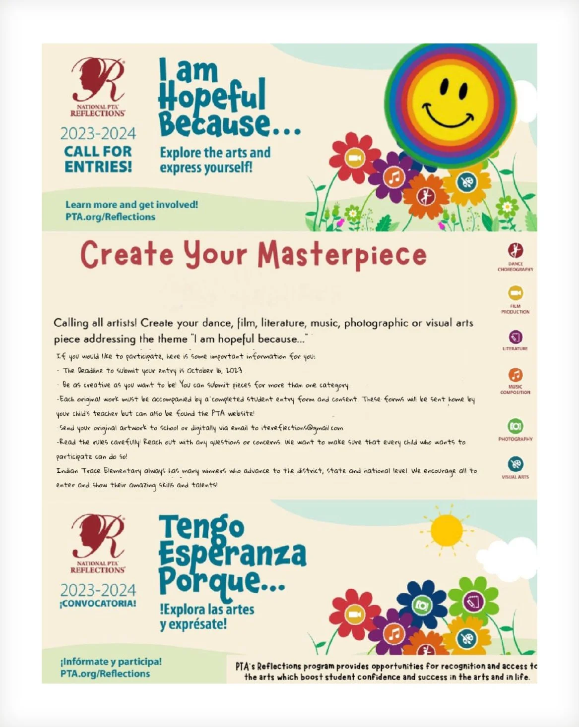 Indian Trace Elementary PTA— Reflections