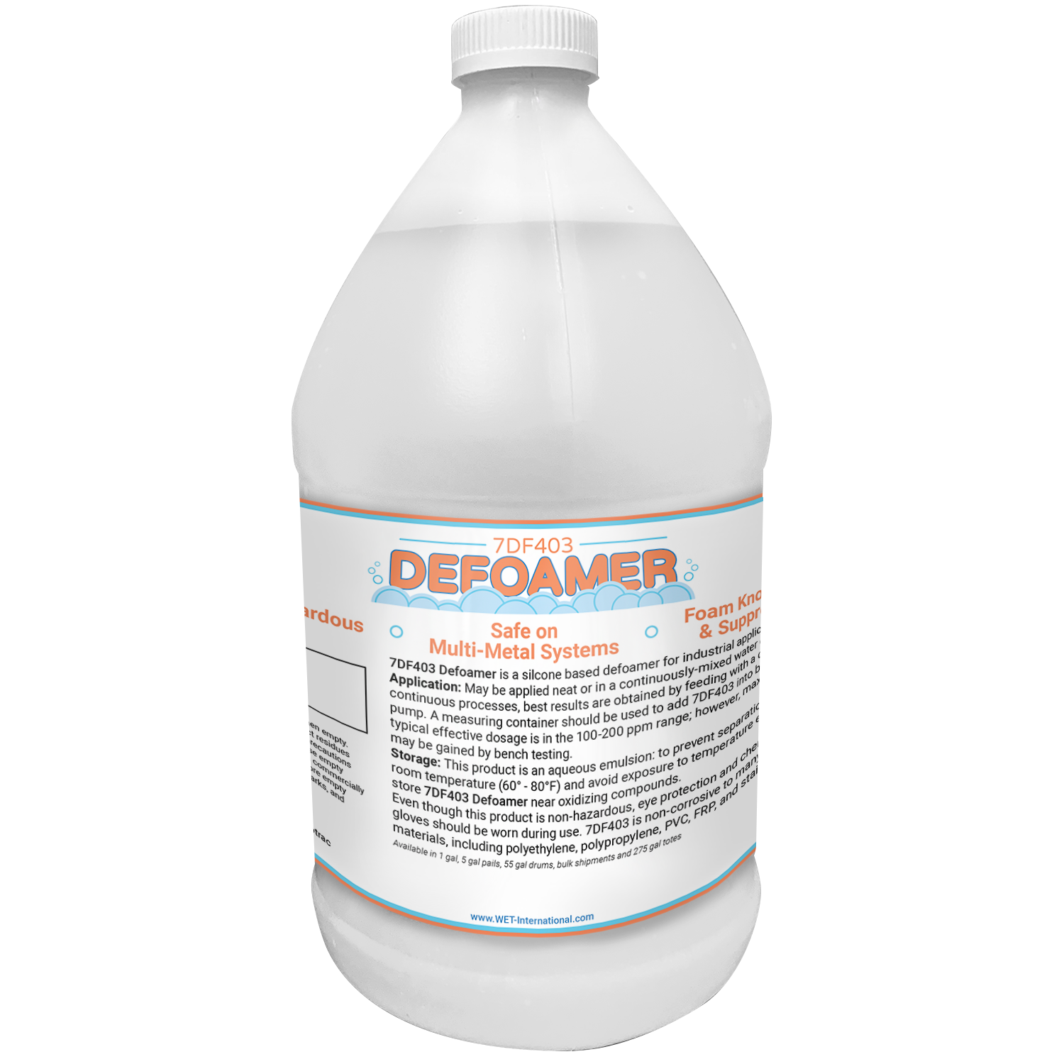 7DF403 Defoamer Silicone Emulsion Industrial Foam Control Guide ...