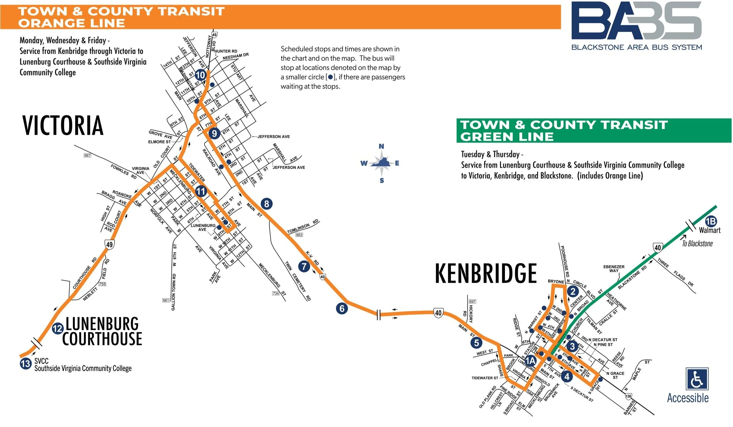 Town & Country Transit Lines — Blackstone Area Bus System