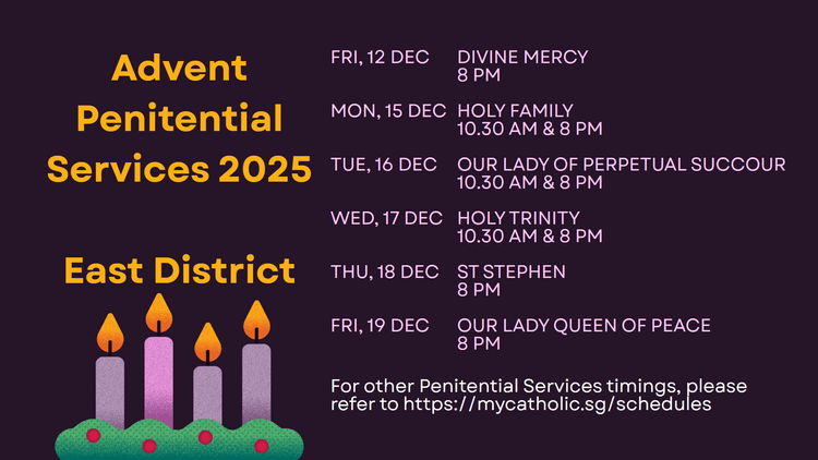 🕯️ Advent Penitential Services — Church of the Holy Family