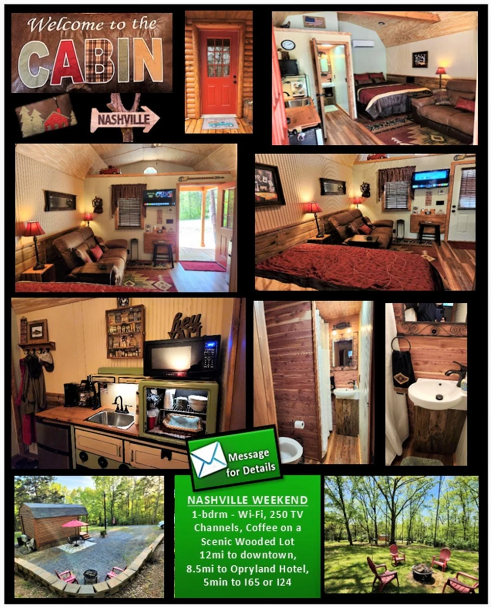 Backwoods Cabin Nashville TN, Stay, Play & Record — Welcome to ...