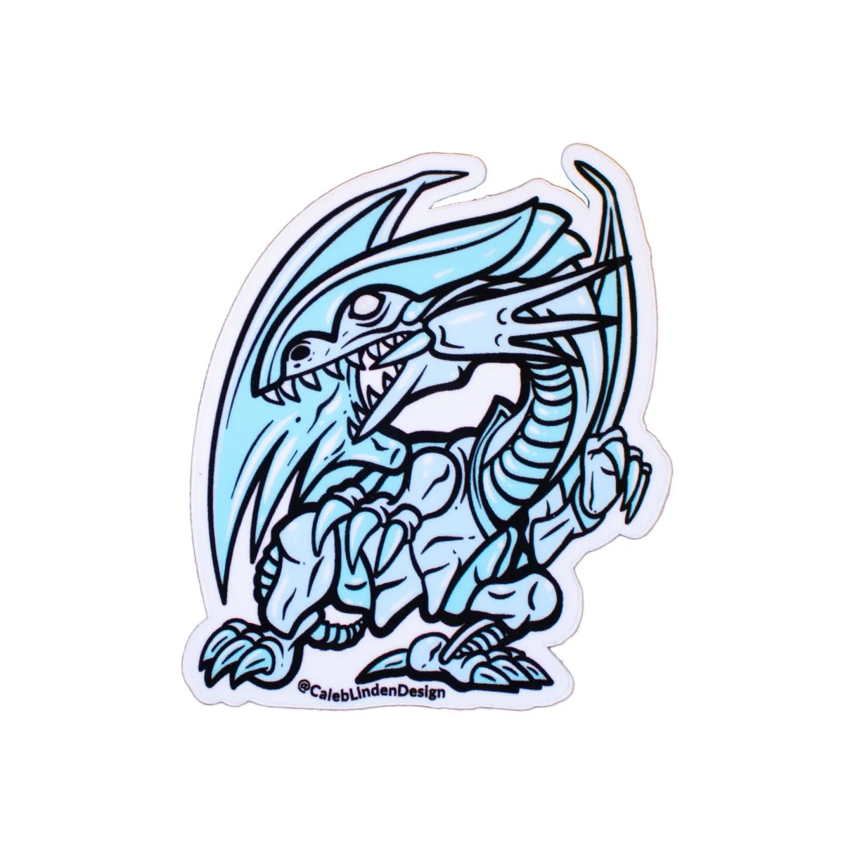 Blue Eyes White Dragon Sticker — Linden Design