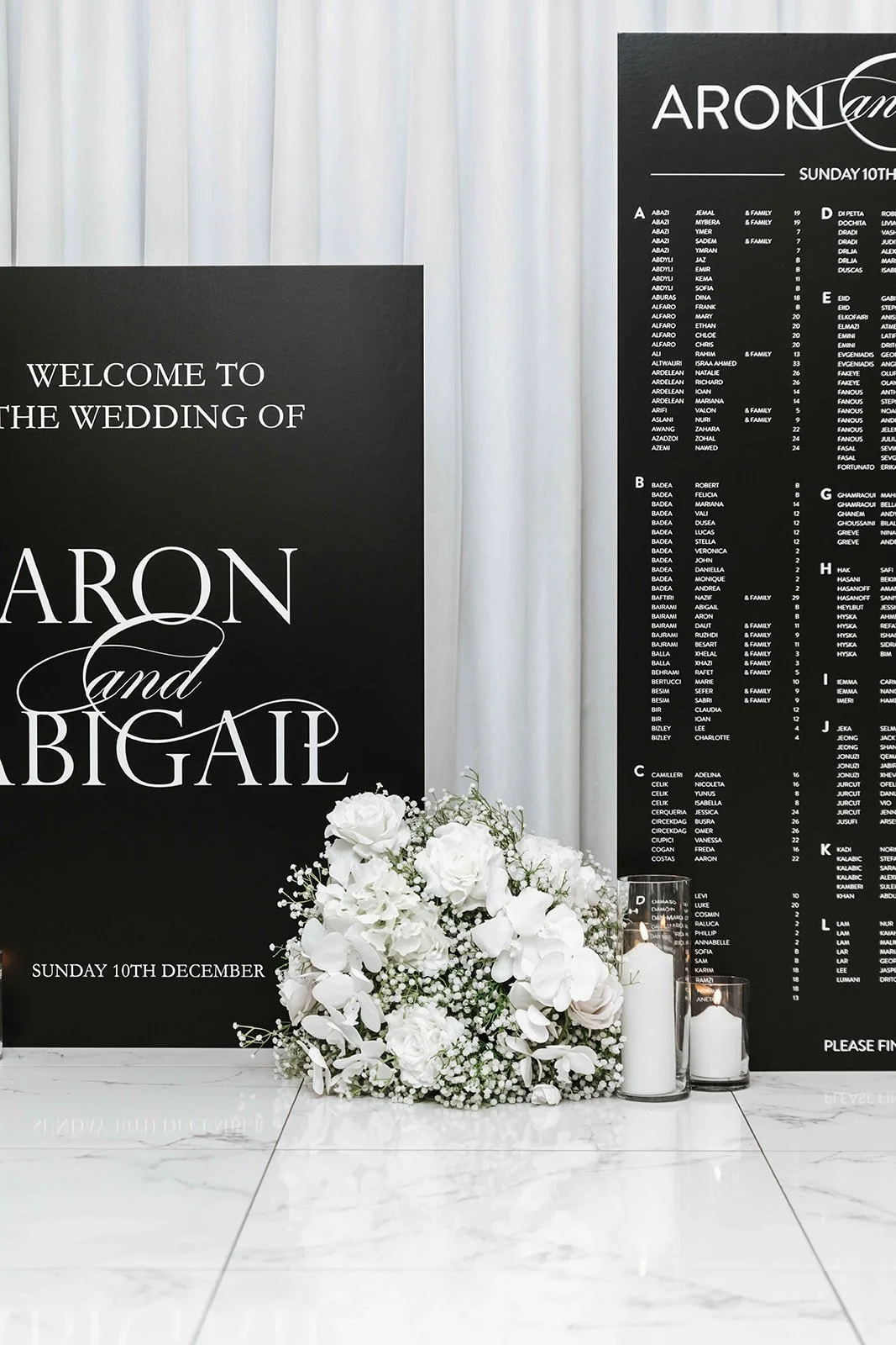 Entry Frames & Seating Charts — ABRA Events