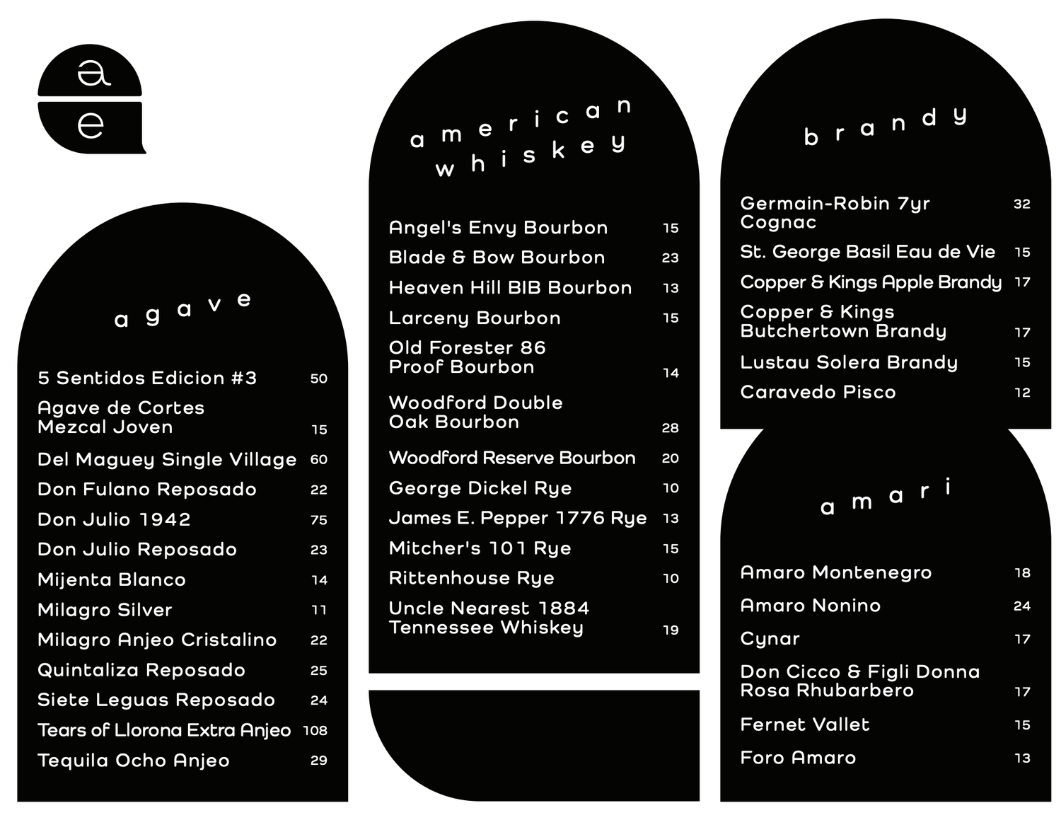 Menu — Alter Ego Tampa