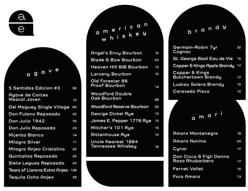 Menu — Alter Ego Tampa