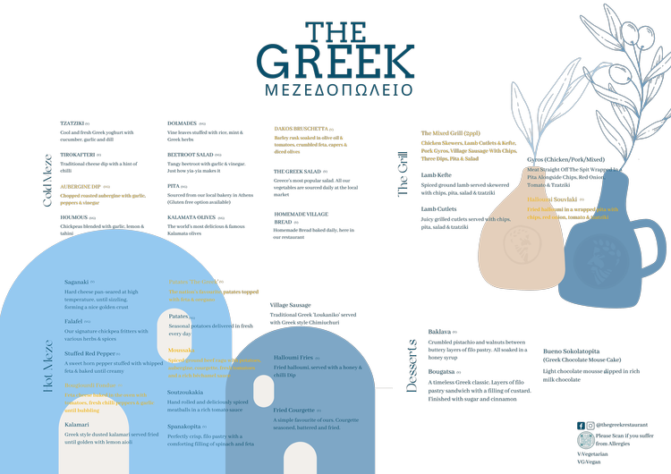 OUR MENU — The Greek Restaurant