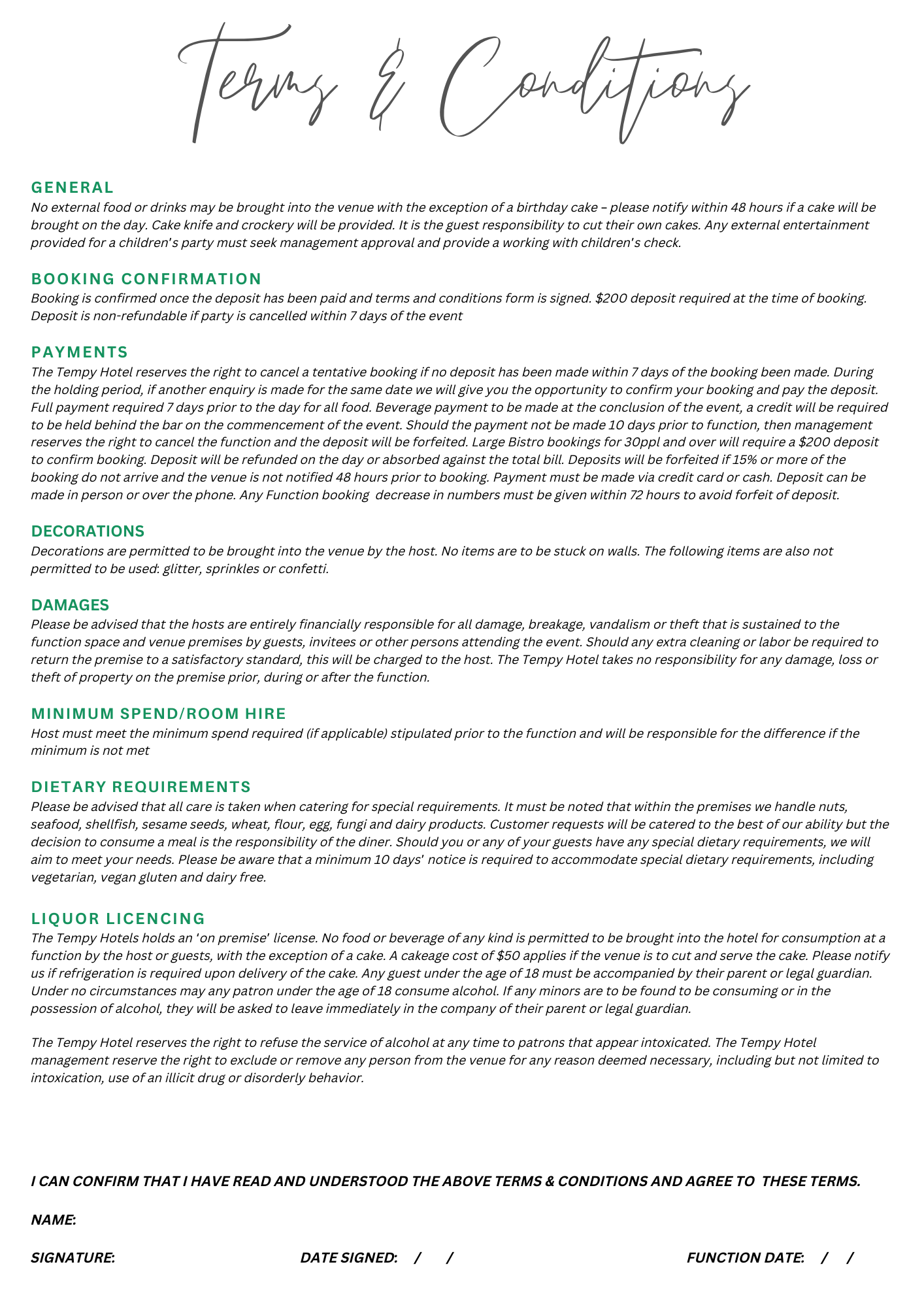 Contact — Tempy Hotel