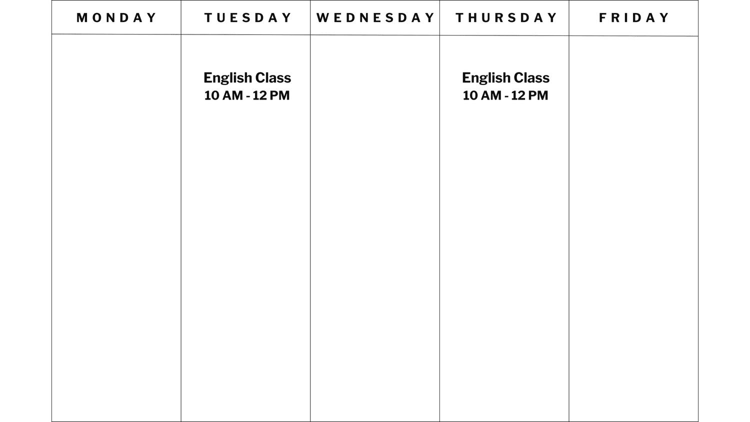 Class Schedule — Literacy Volunteers of Greater Hartford