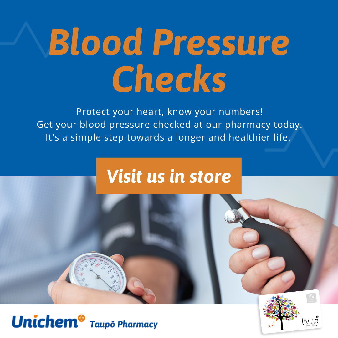 Blood pressure services — Unichem Taupo | Unichem Mainstreet | Unichem ...