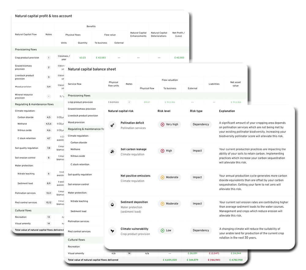 Natural capital valuation framework — Trinity Natural Capital Pro Council