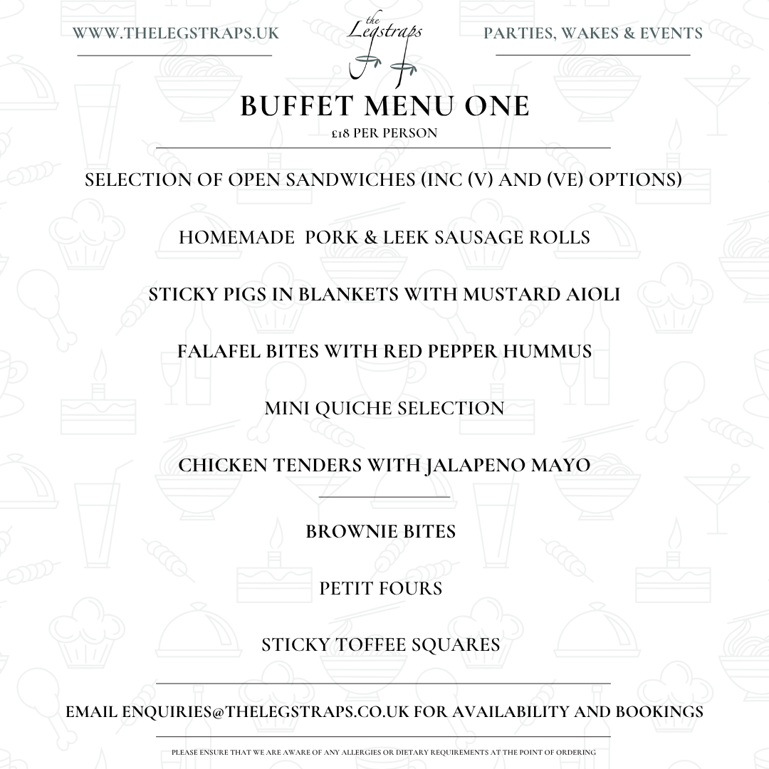 Private Events & Buffet packages — The Legstraps