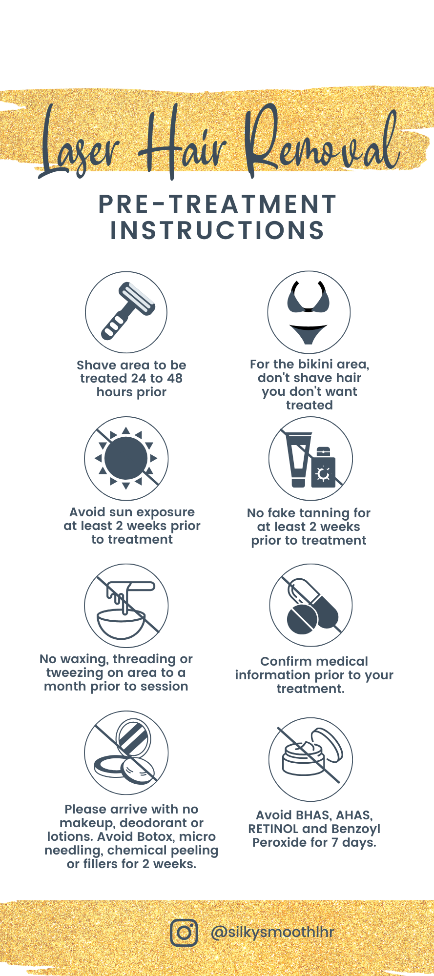 Laser Hair Removal Pre And Post Care Instructions Silky Smooth LHR INC Laser Hair Removal Pre And Post Care Instructions Silky Smooth LHR INC