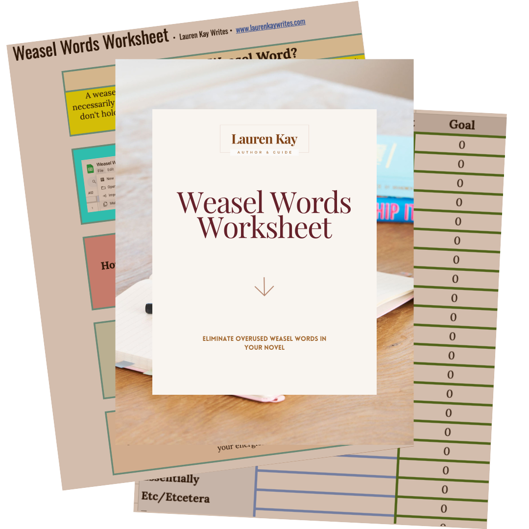 Weasel Words Worksheet — Lauren Kay: Author & Guide