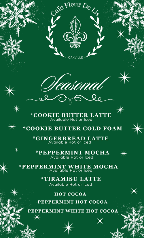 Menu — Café Fleur De Lis