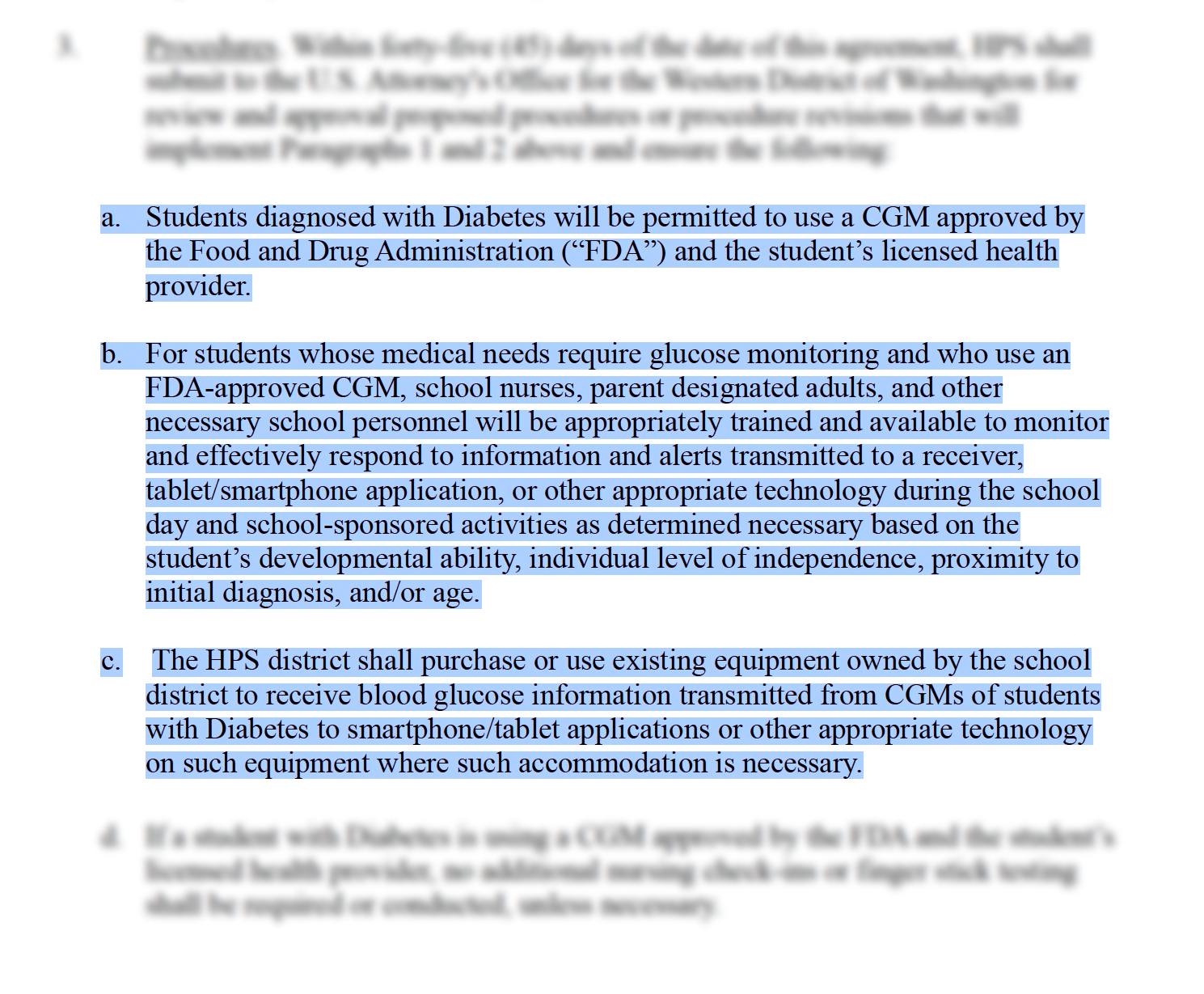 US Department of Justice Mandates — FOLLOWT1Ds