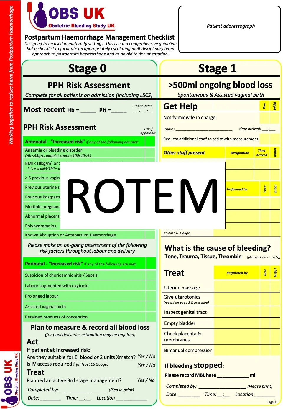 OBS UK Proforma — OBSUK Study