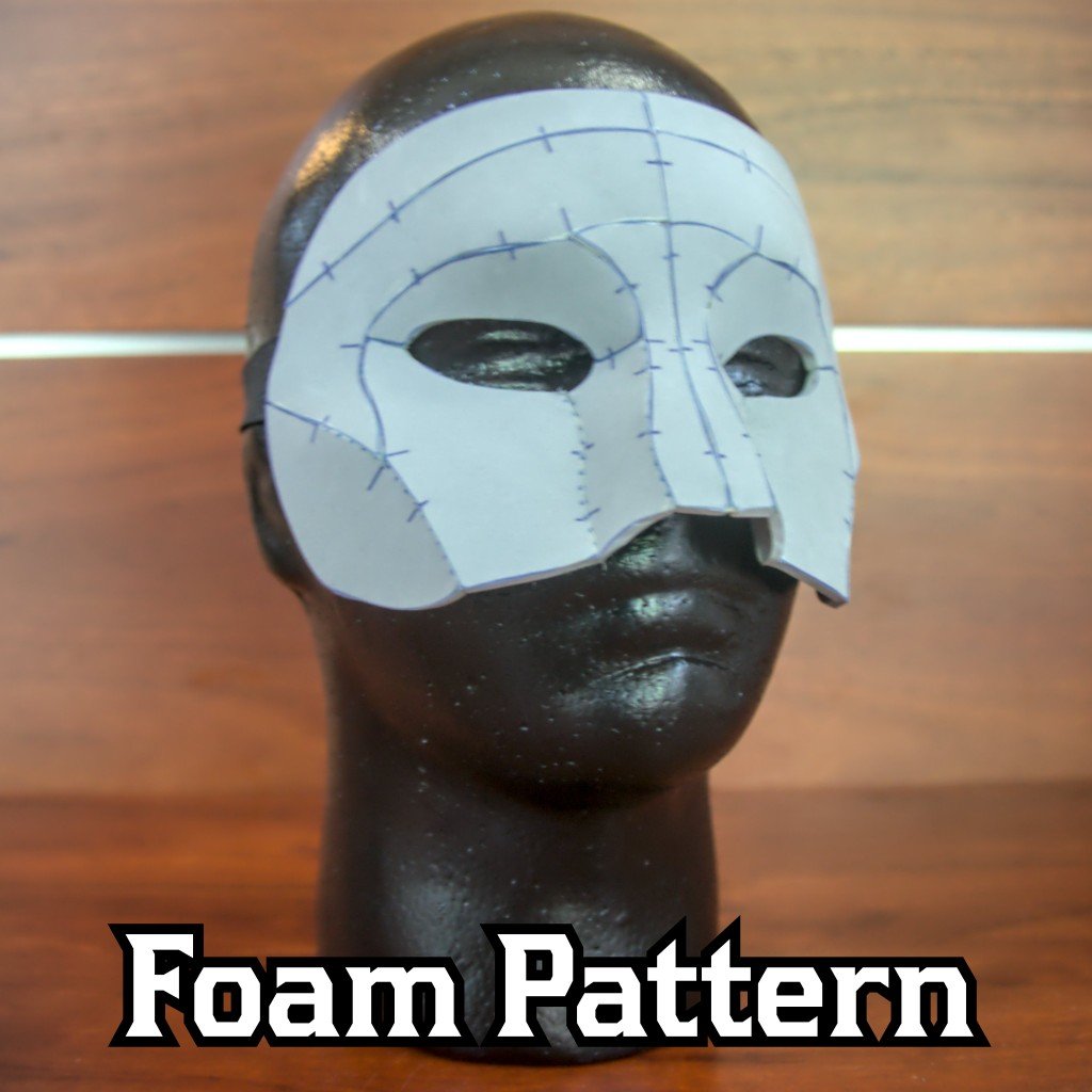 Hero and Villain Mask Foam Pattern