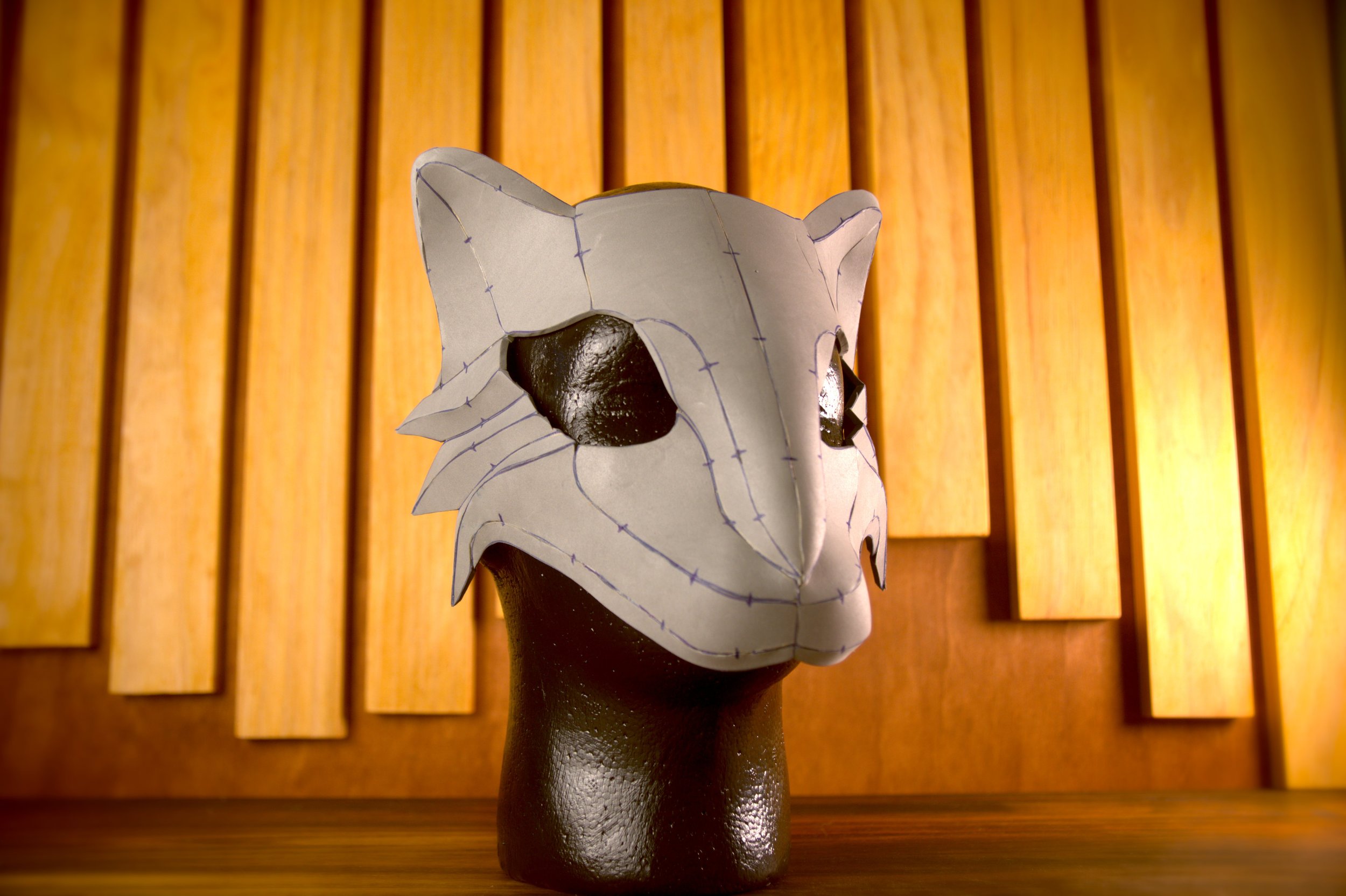 Animal Masquerade Mask Foam Pattern Bundle | Anubis, Wolf, Cat, Bunny ...