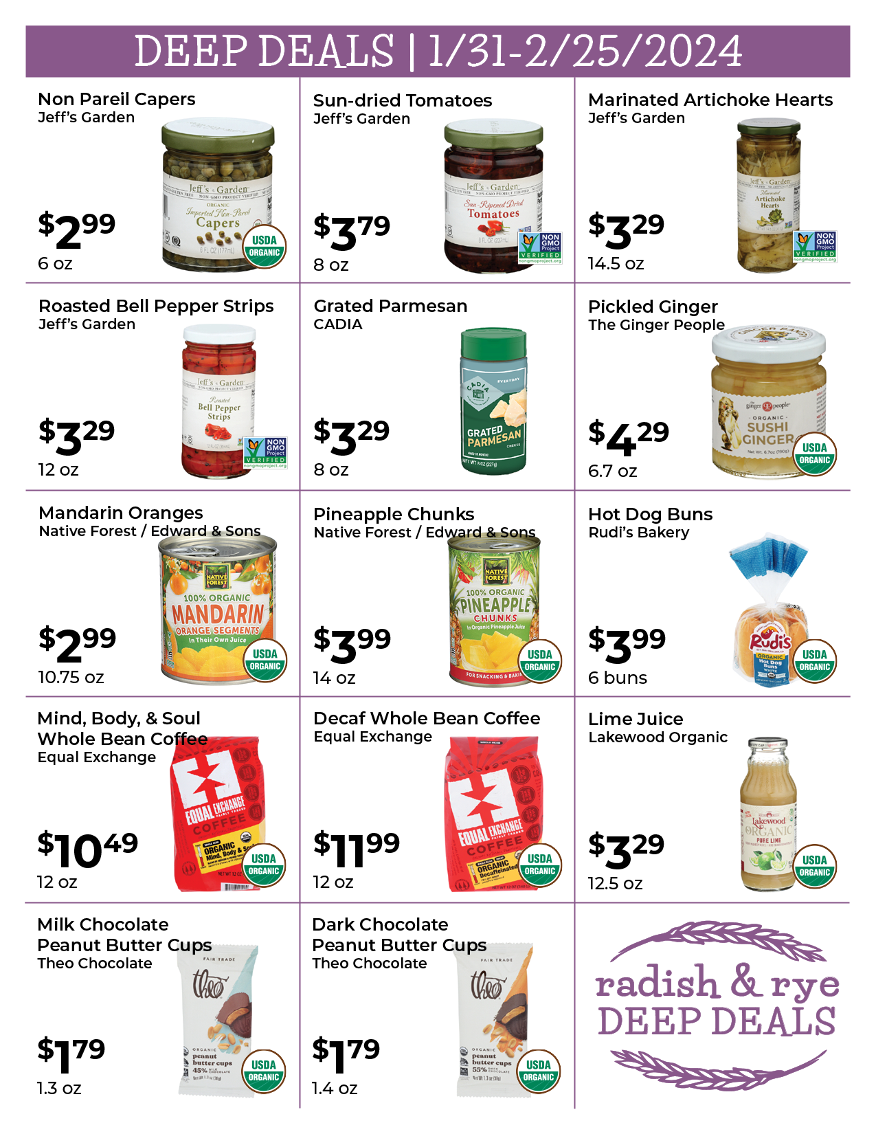 Newsletter & Deals — Radish & Rye Food Hub
