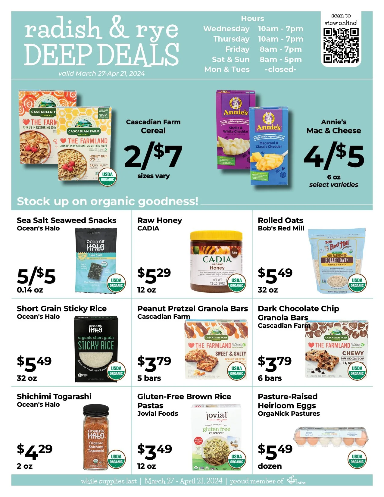 Newsletter & Deals — Radish & Rye Food Hub