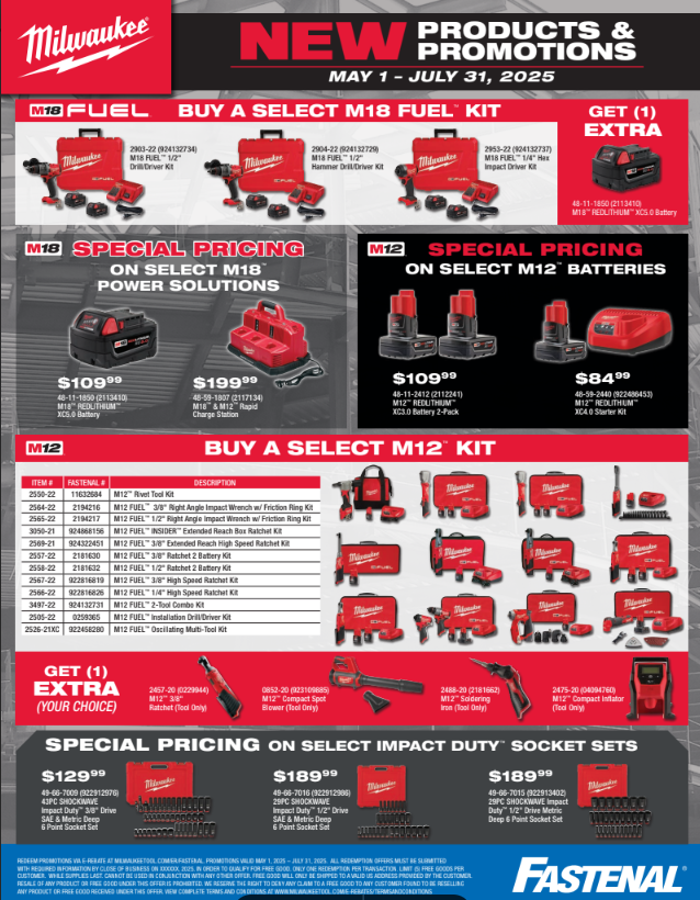 Milwaukee - Fastenal Resources