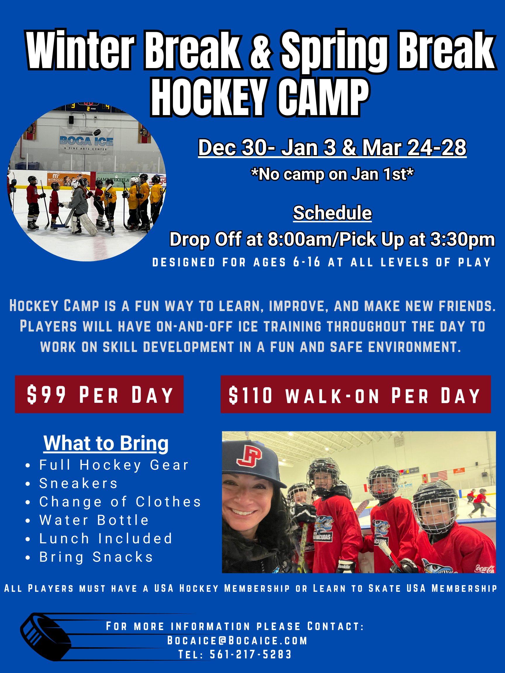 Boca Ice Spring Break Camps — Boca Ice