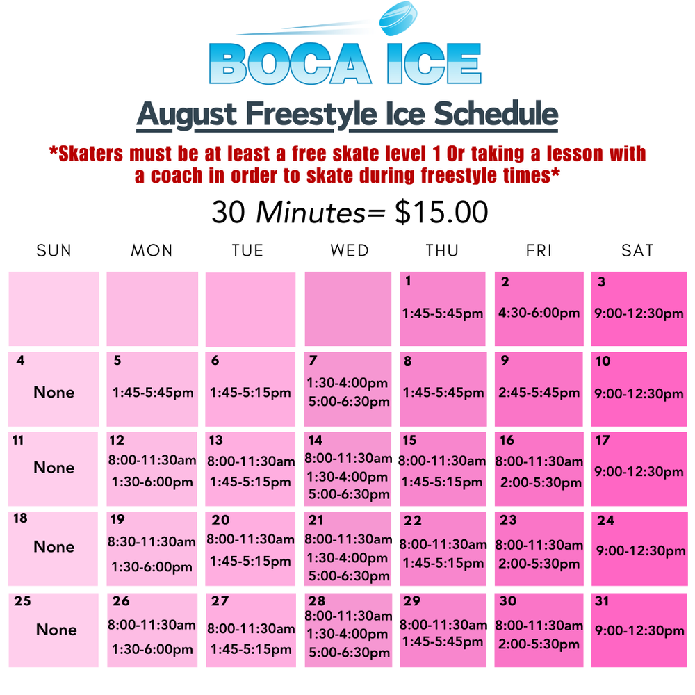 Freestyle Skating — Boca Ice