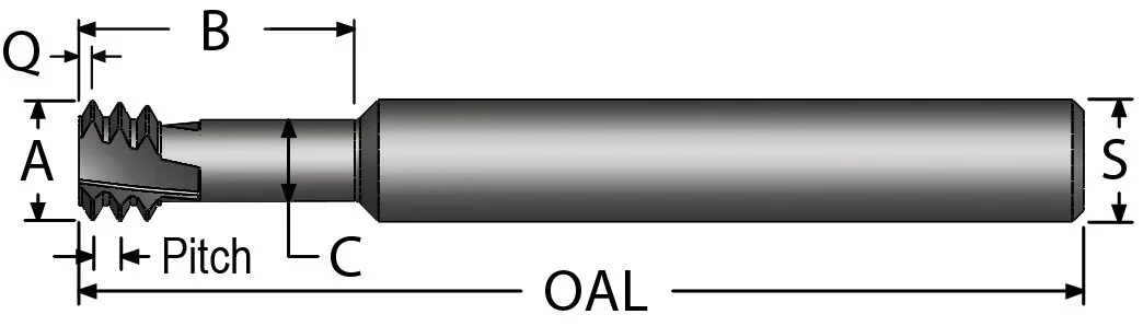 Metric Long Reach Thread Mills (TMLR) | Deep Threading Solutions ...