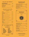 Menu — Hamburg Inn No. 2