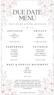 Due Date Menu for Expecting Families: How to cope when you are full ...